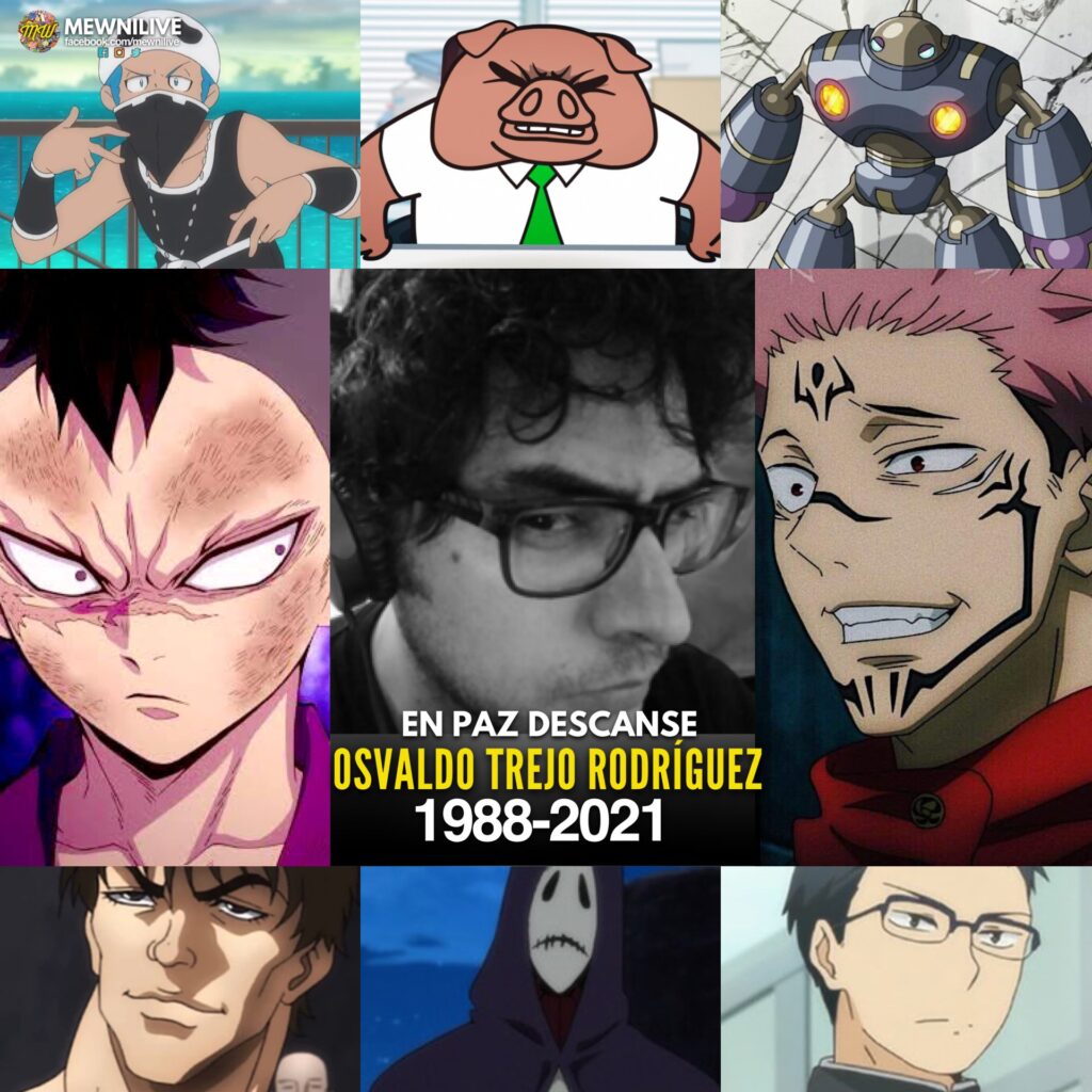 Falleció el actor de doblaje Osvaldo Trejo Rodríguez a sus 32 años ...