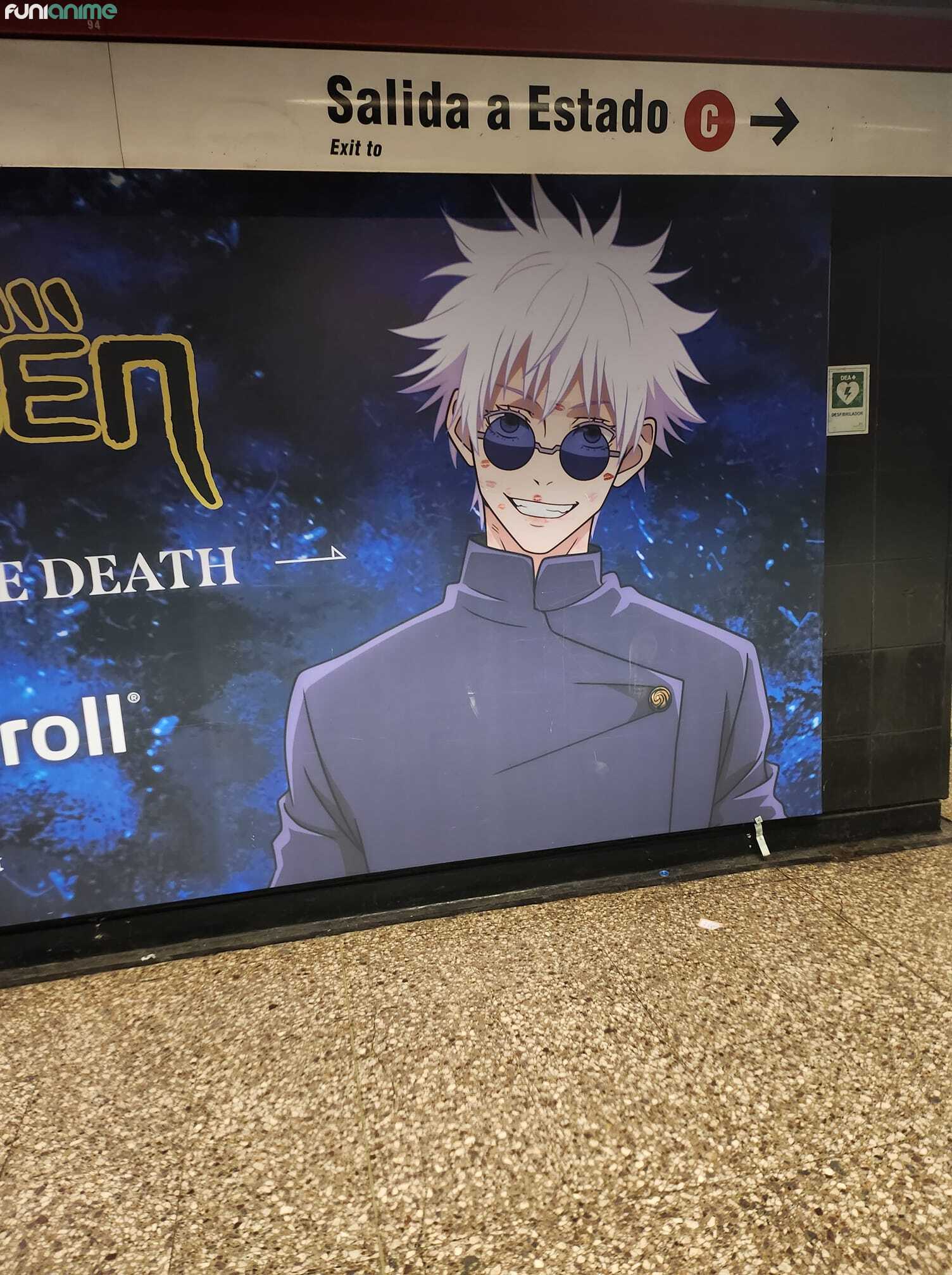 Jujutsu Kaisen: El Altar de Gojo en el Metro de Santiago de Chile ...