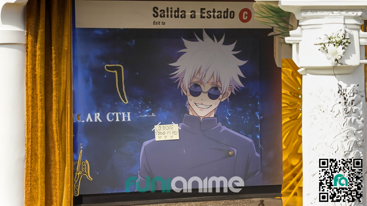 Jujutsu Kaisen: El Altar de Gojo en el Metro de Santiago de Chile ...